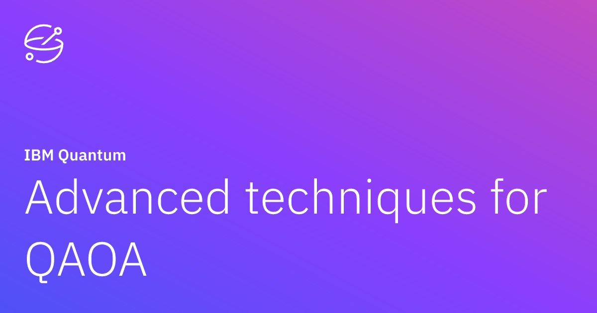 Advanced techniques for QAOA | IBM Quantum Documentation