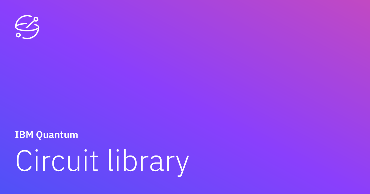 Circuit library | IBM Quantum Documentation
