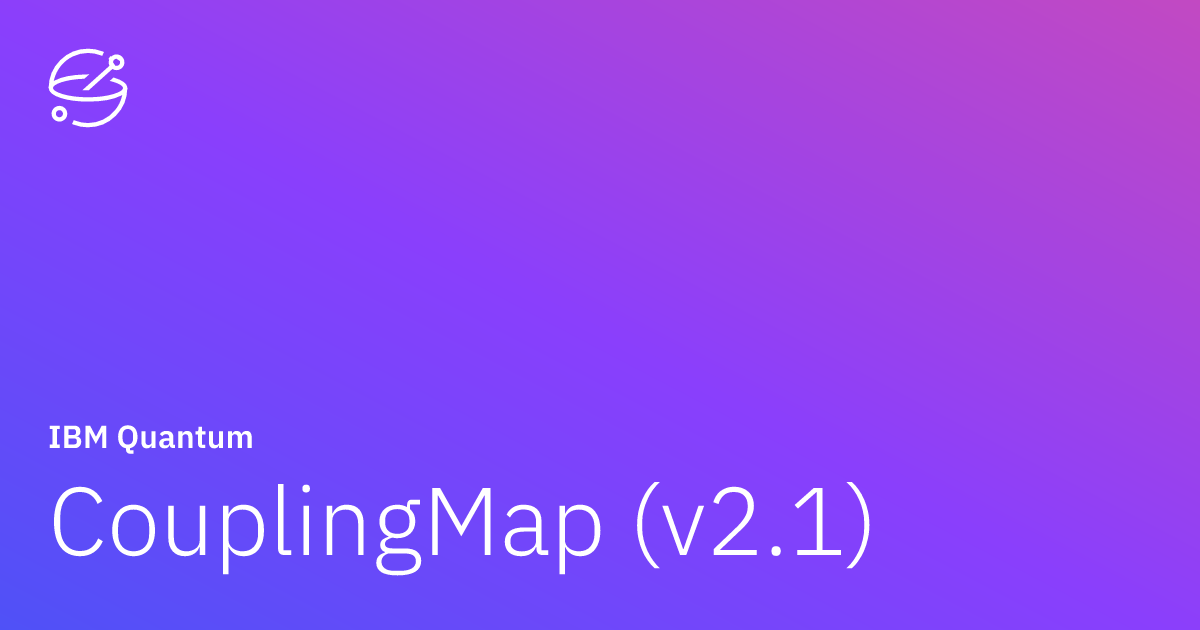 CouplingMap (v2.1) | IBM Quantum Documentation