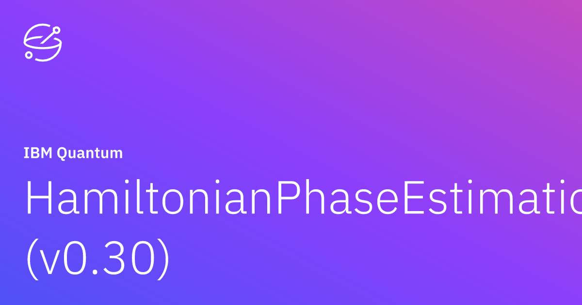 HamiltonianPhaseEstimationResult (v0.30) | IBM Quantum Documentation