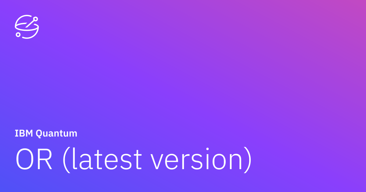 Or Latest Version Ibm Quantum Documentation 8028