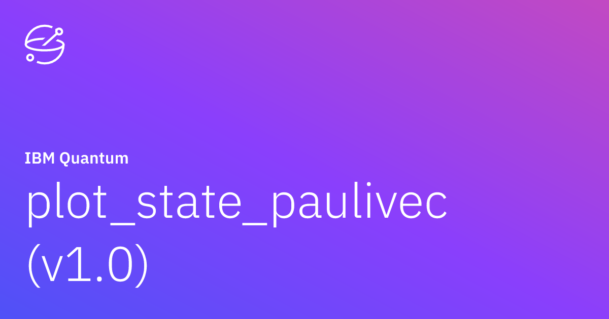 plot_state_paulivec (v1.0) | IBM Quantum Documentation